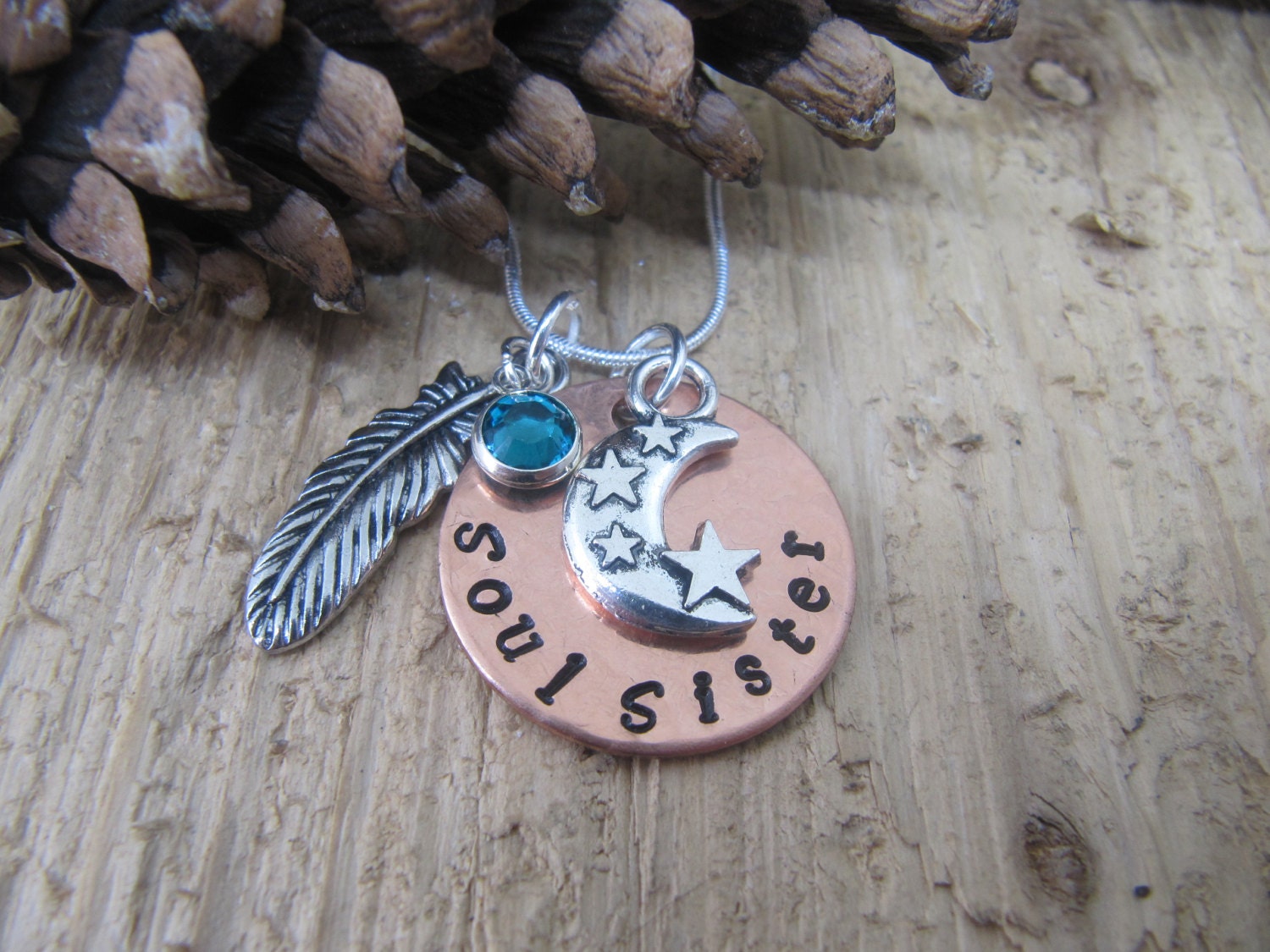 Soul Sisters necklace hand stamped necklace unbiological | Etsy