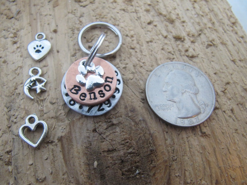 Puppy ID tag Kitten ID tag Pet ID tag Dog name tag Cat | Etsy