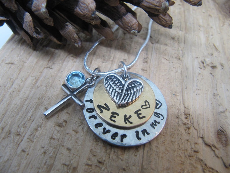 Memorial Necklace,loss of Loved One, Memorial for Dad, Mom Memorial ...