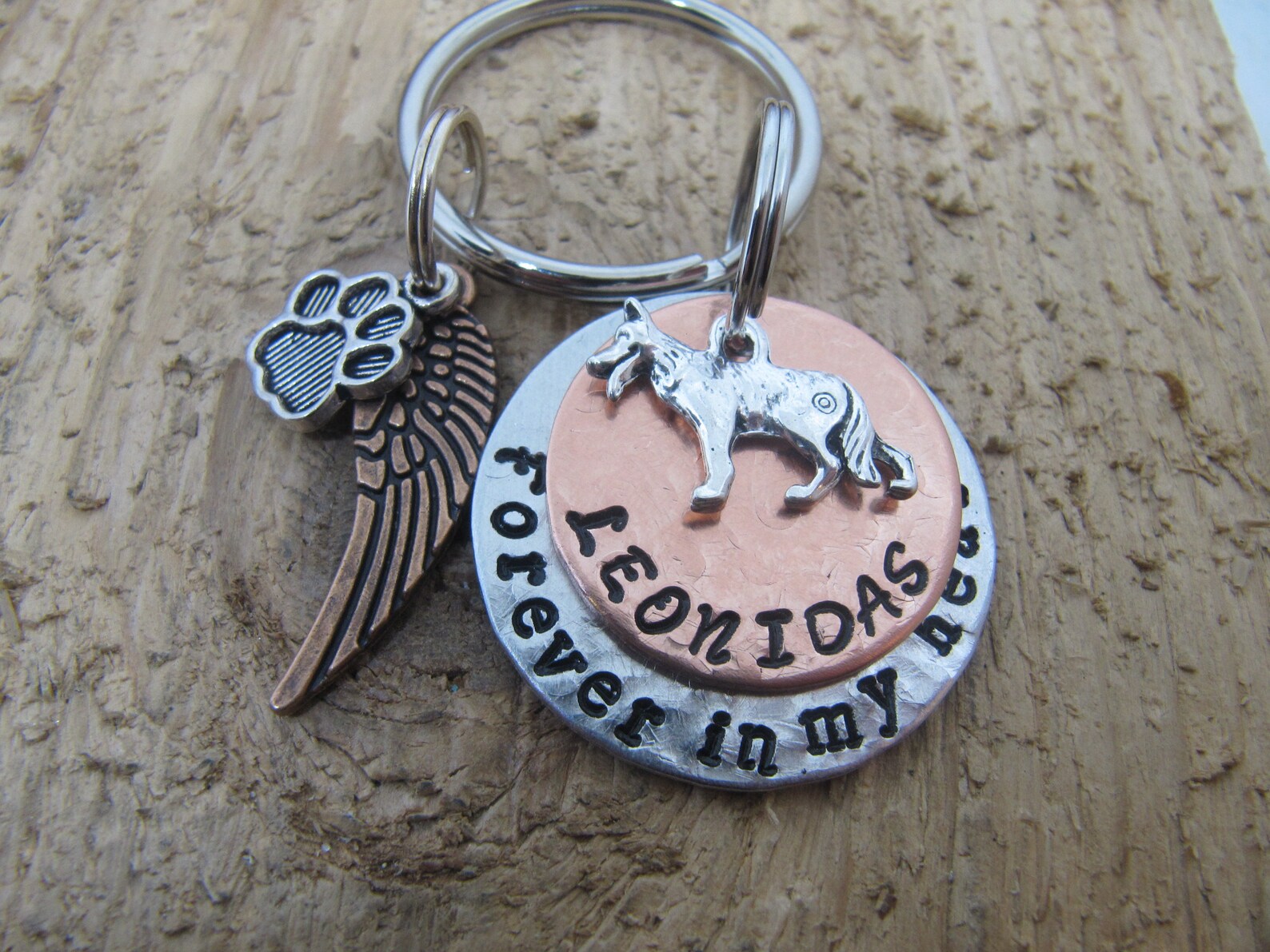 Pet Memorial Key Chain, German Shepherd Dog Memorial , German Shepherd ...