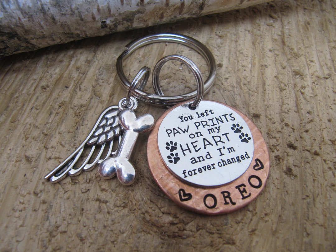 Dog Memorial Pet Memorial Pet Memorial Key Chain Loss of - Etsy