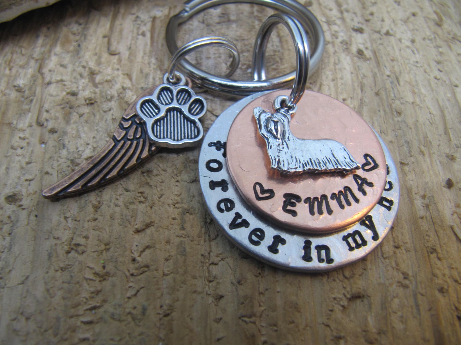Pet Memorial Key Chain Yorkie Memorial Yorkie Dog Jewelry - Etsy