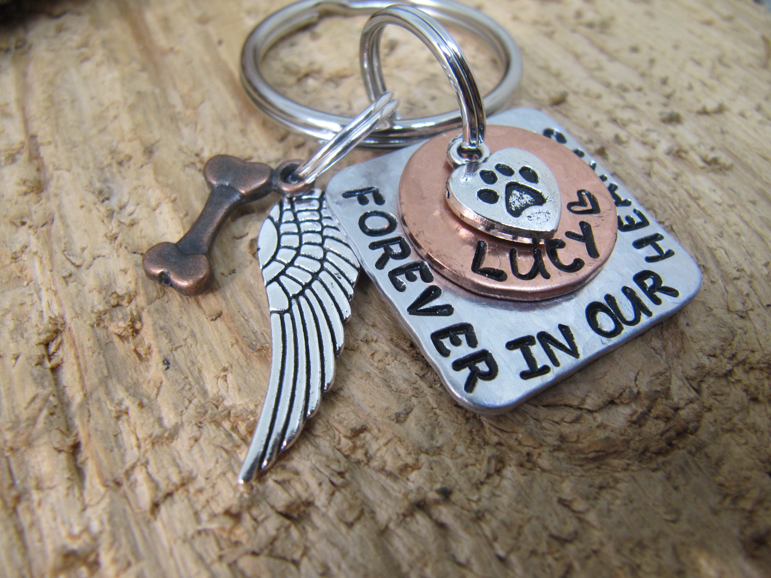 Pet Memorial Key Chain, DOG Memorial Loss of Pet, Memorial for Dog ...