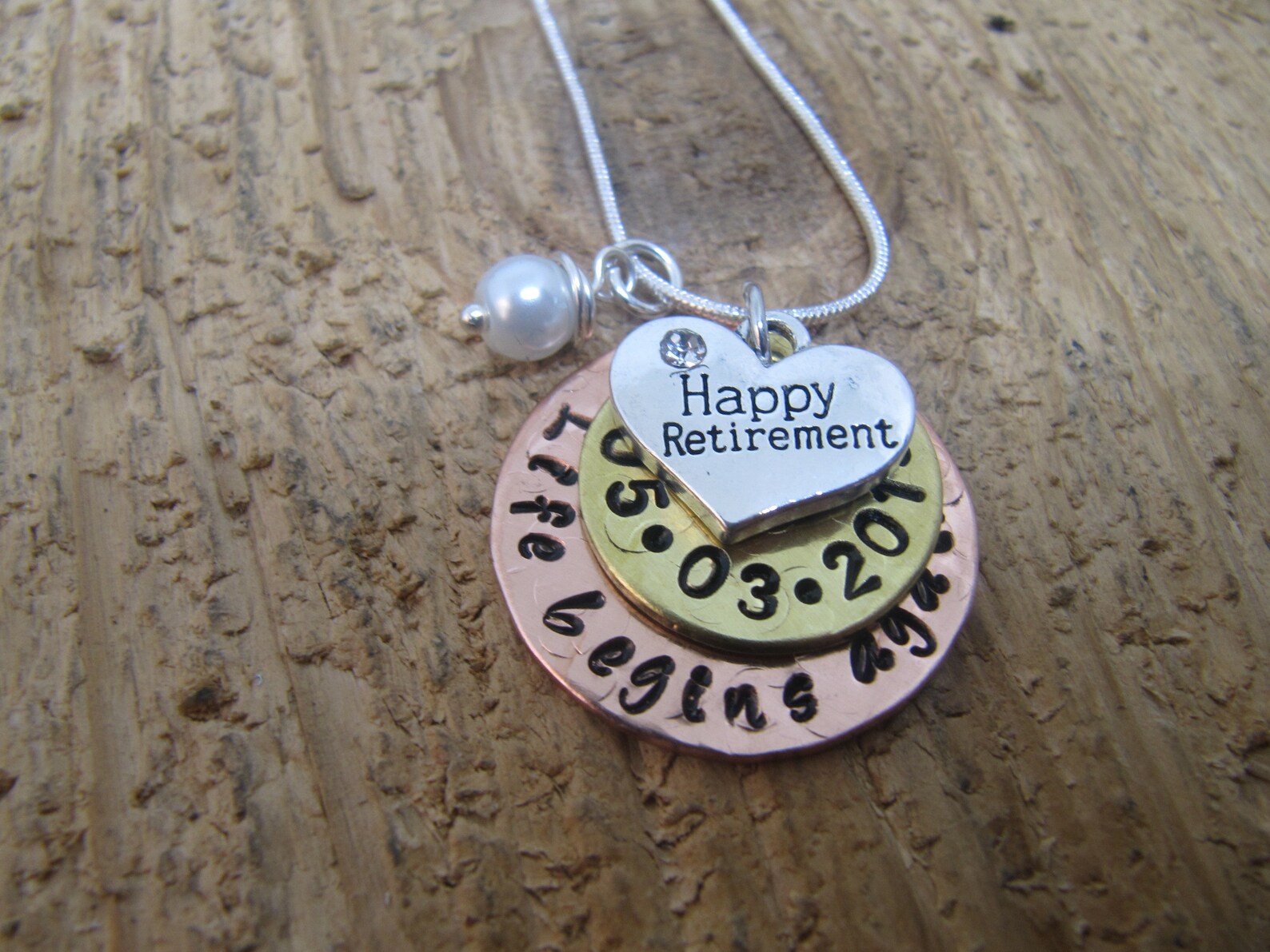 Retirement Jewelry Retirement Gift Gift for Retirement Hand - Etsy