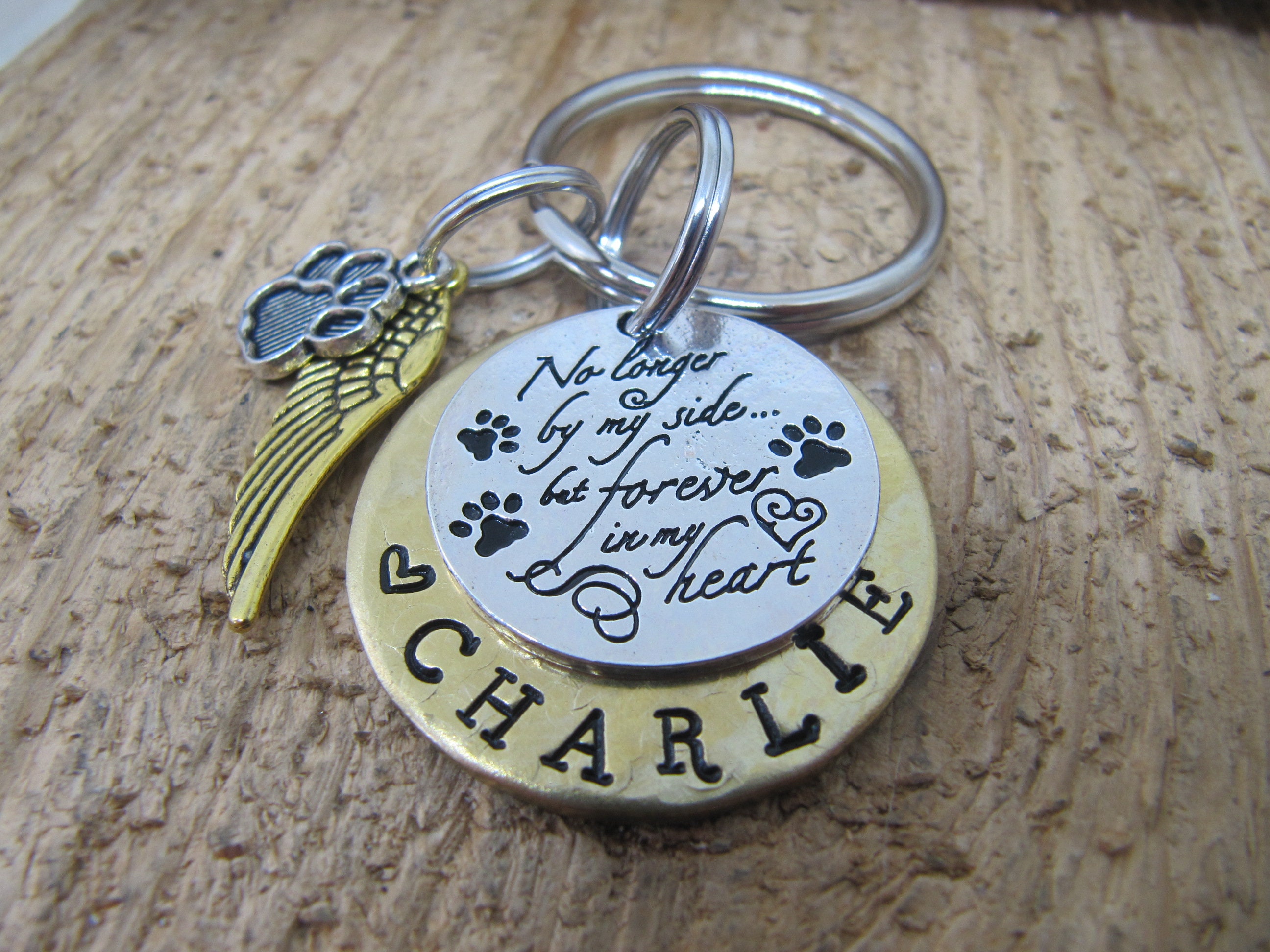 Dog memorial Pet memorial Pet memorial key chain loss of | Etsy