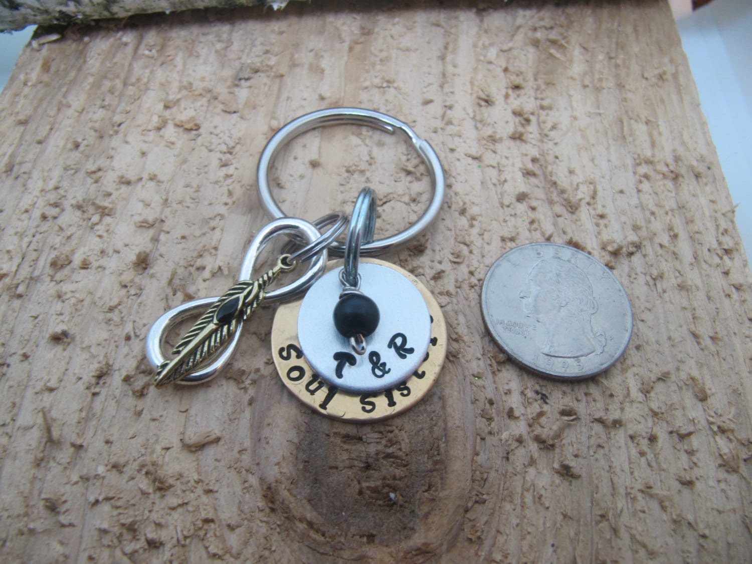 Soul Sisters Key Chain Hand Stamped Key Chain Soul Sisters - Etsy