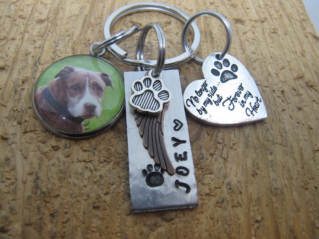 Pet Photo Keychain, Photo Memorial Keychain, Cabochon Keychain, Dog ...