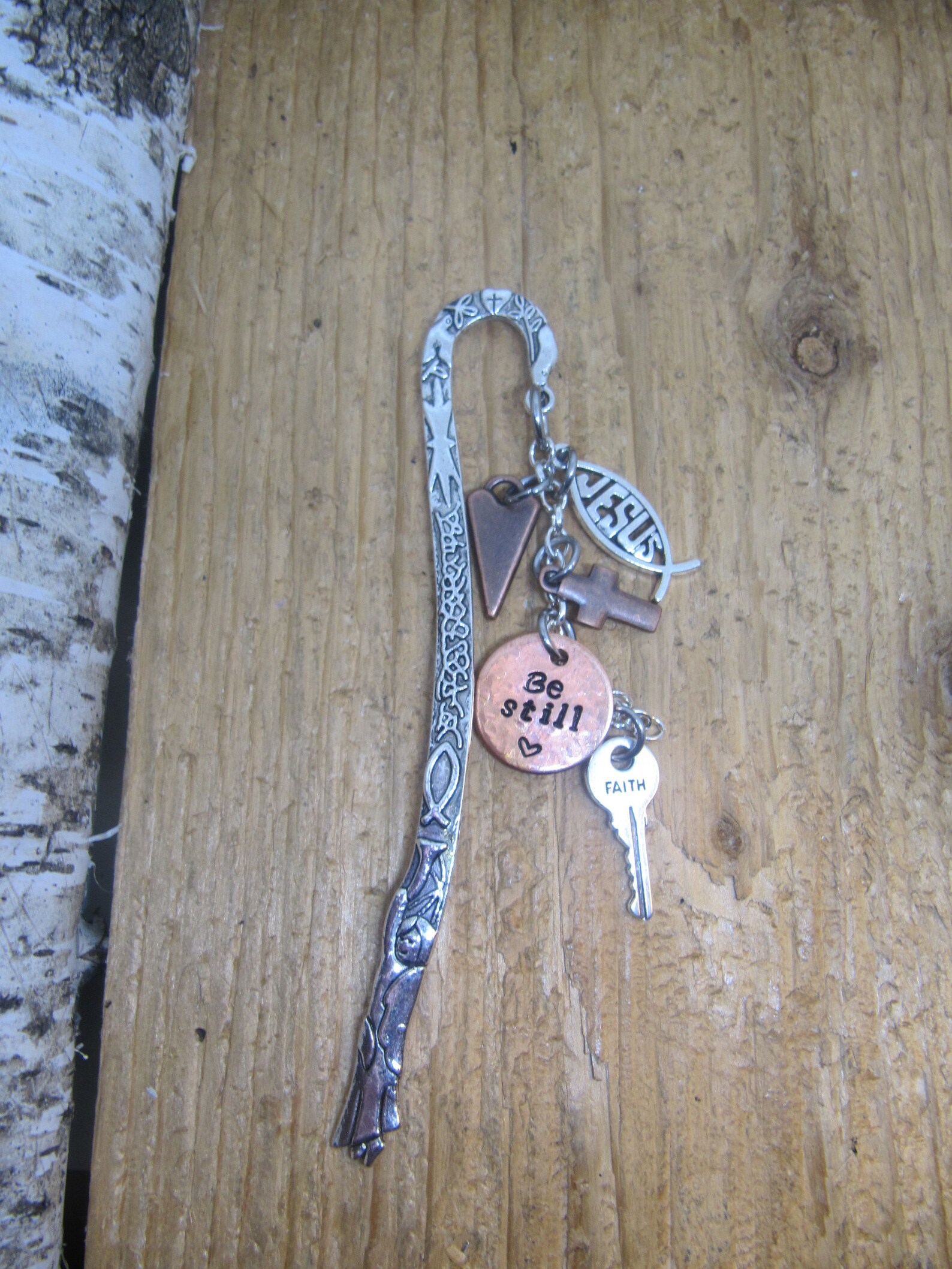 Jesus Bookmark Handstamped Bookmark Bible Bookmark Be Still - Etsy