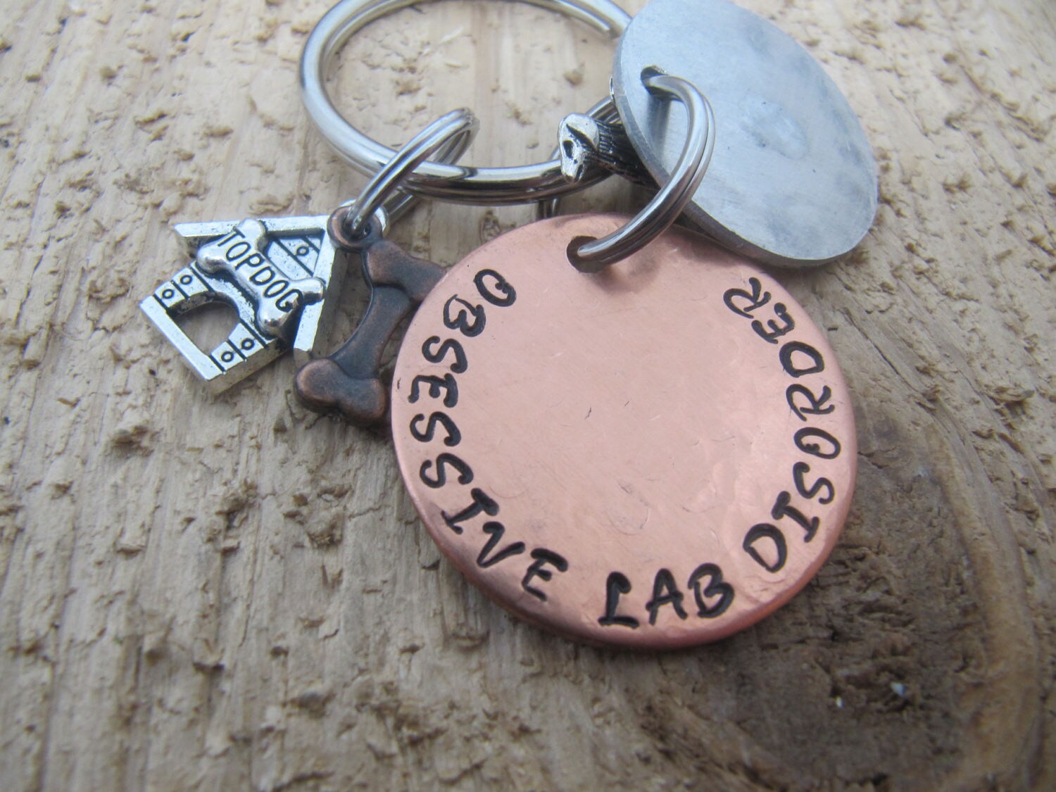 Labrador Key Chain Hand Stamped Labrador Key Chain Labrador - Etsy