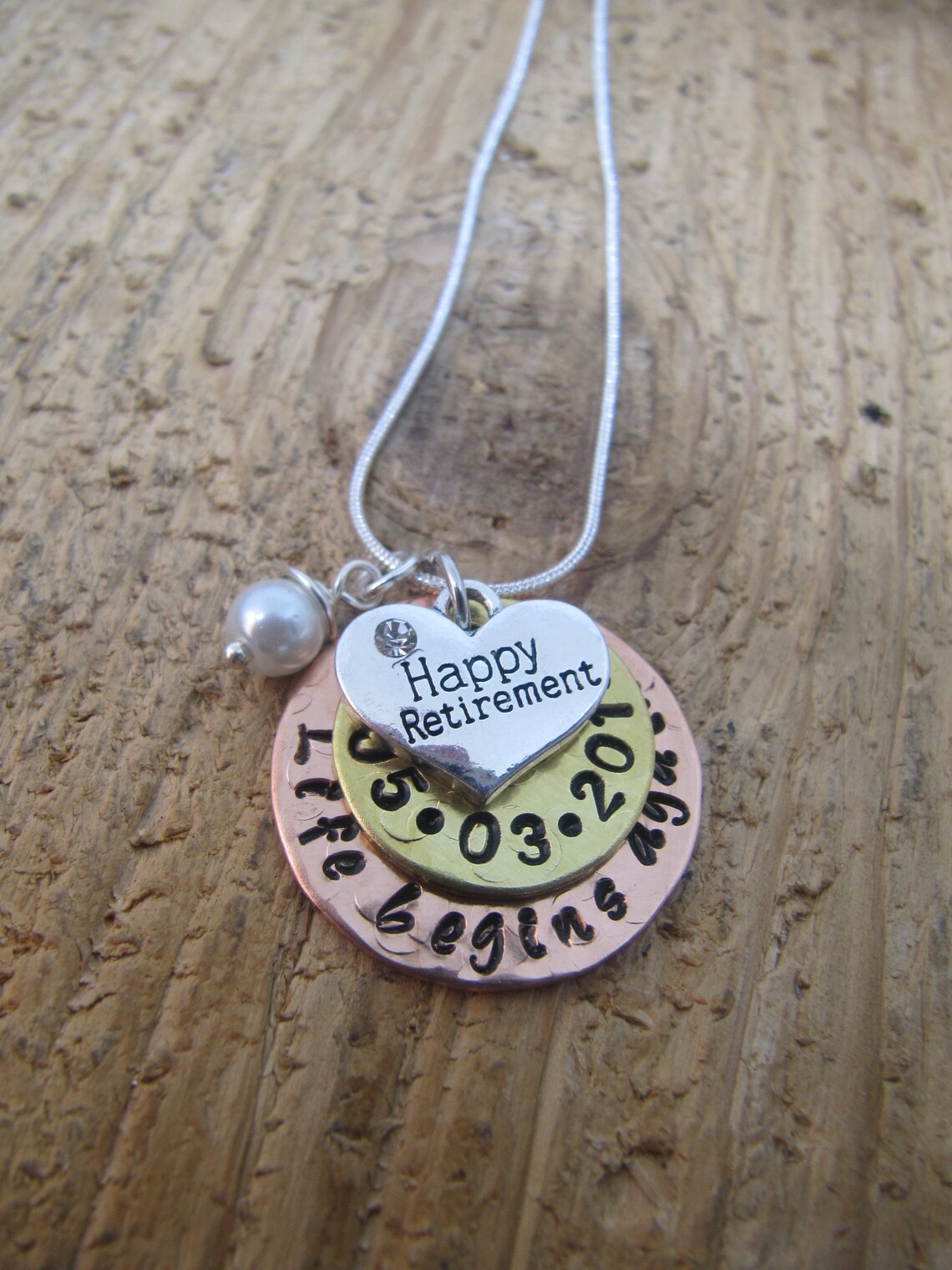 Retirement Jewelry Retirement Gift Gift for Retirement Hand - Etsy