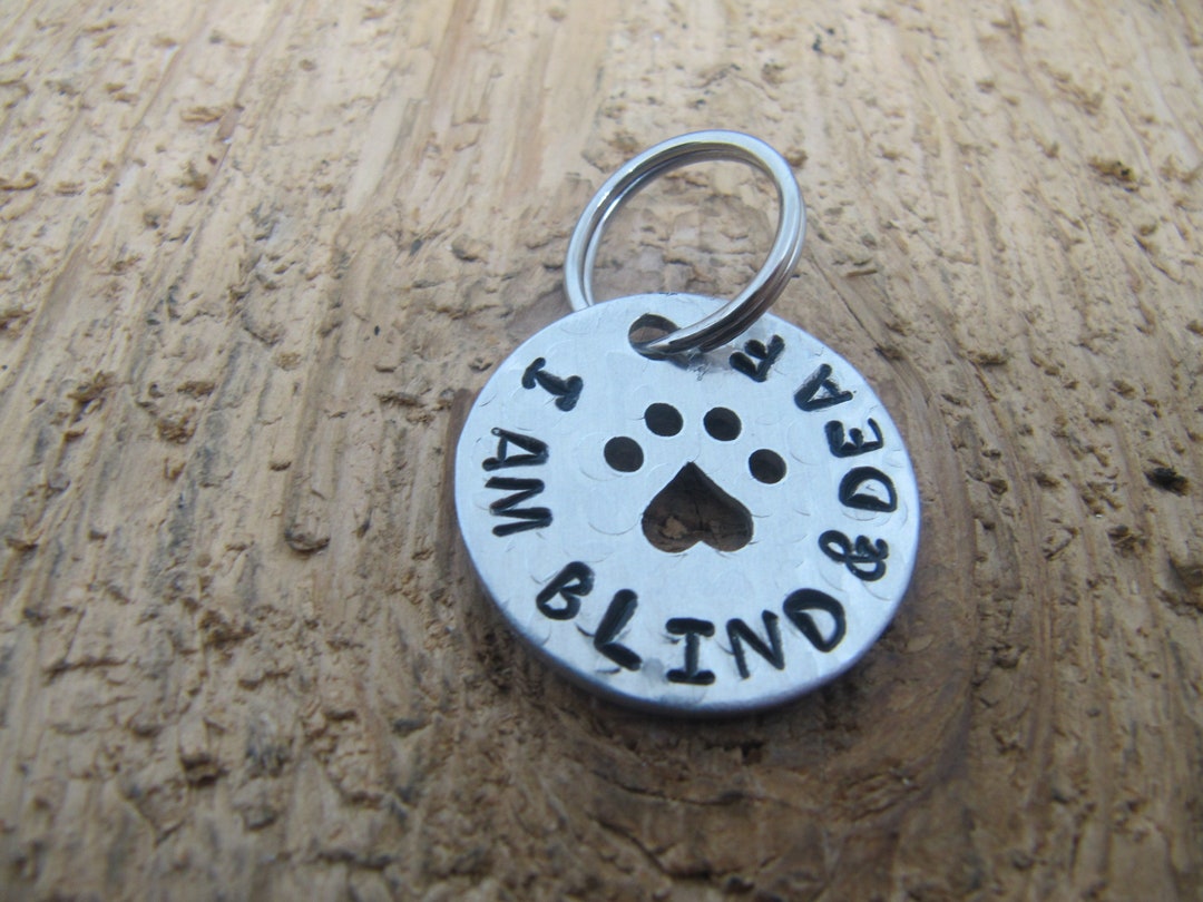 Deaf and Blind Tag, Pet ID Tag, Deaf and Blind Pet Tag, I Am Deaf, I Am ...