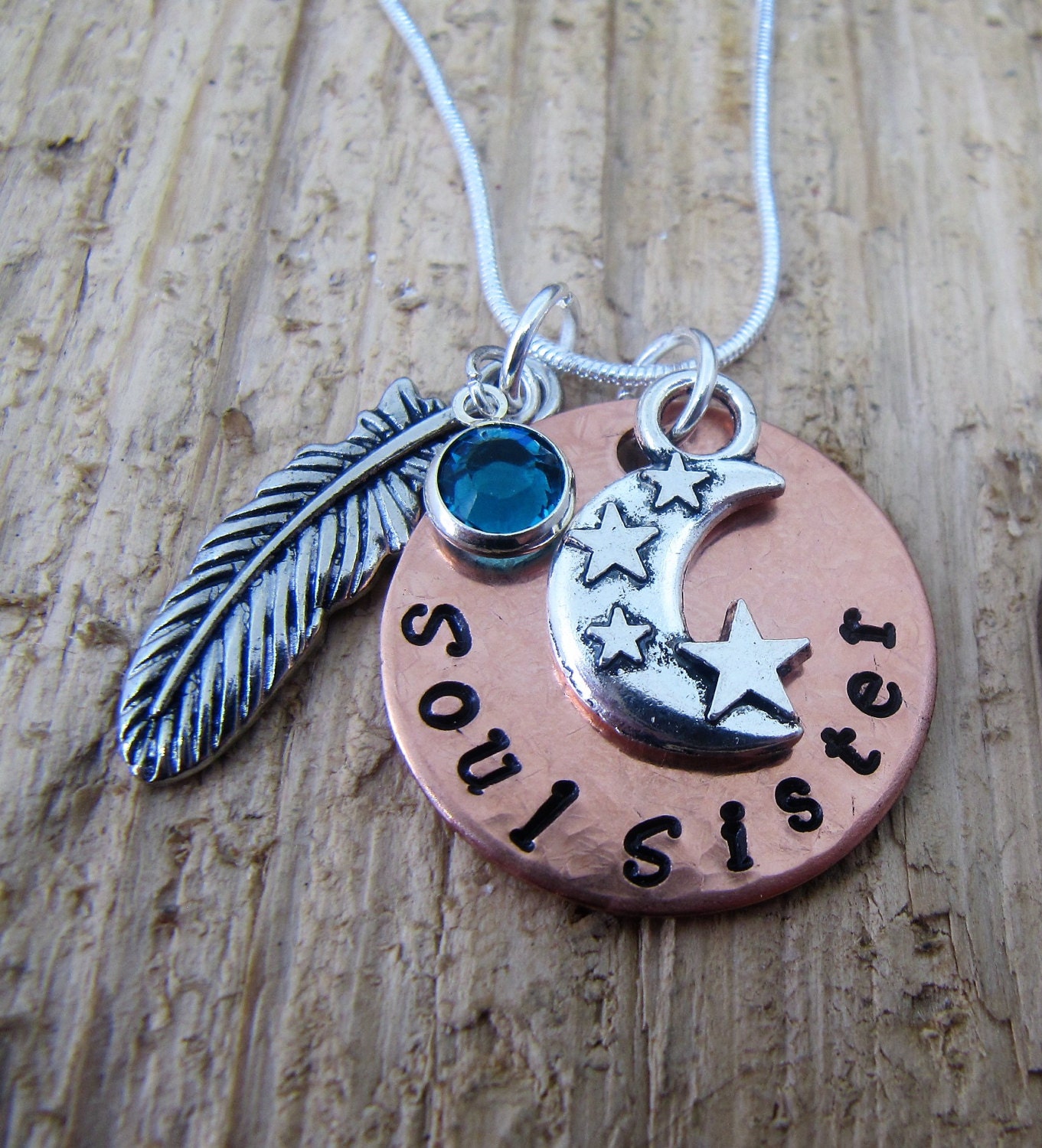 Soul Sisters Necklace, Hand Stamped Necklace, Unbiological Sister ...