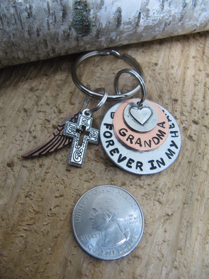 Grandma Memorial Memorial Key Chain Loss of Grandma Key - Etsy