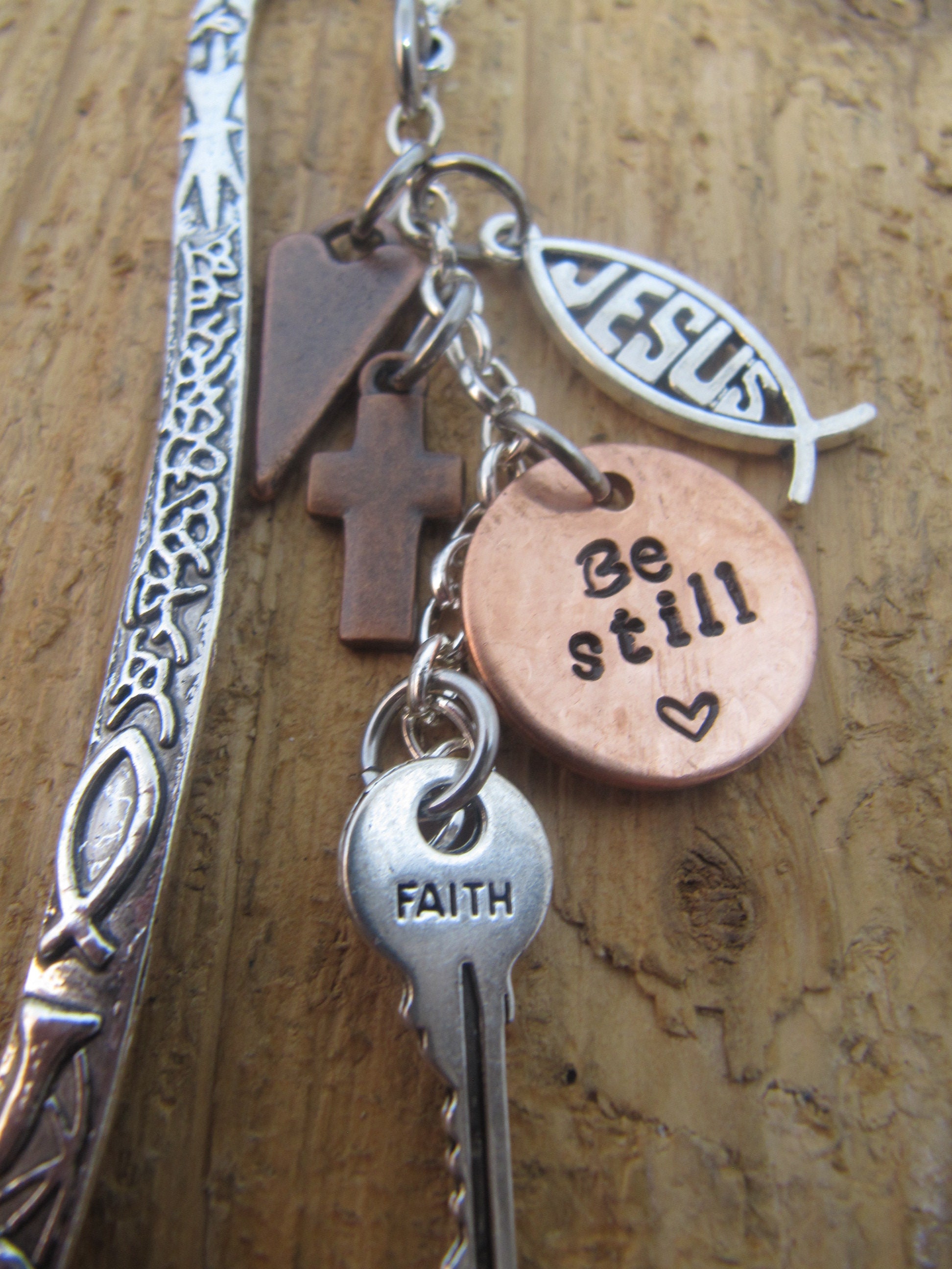 Jesus Bookmark Handstamped Bookmark Bible Bookmark Be Still | Etsy