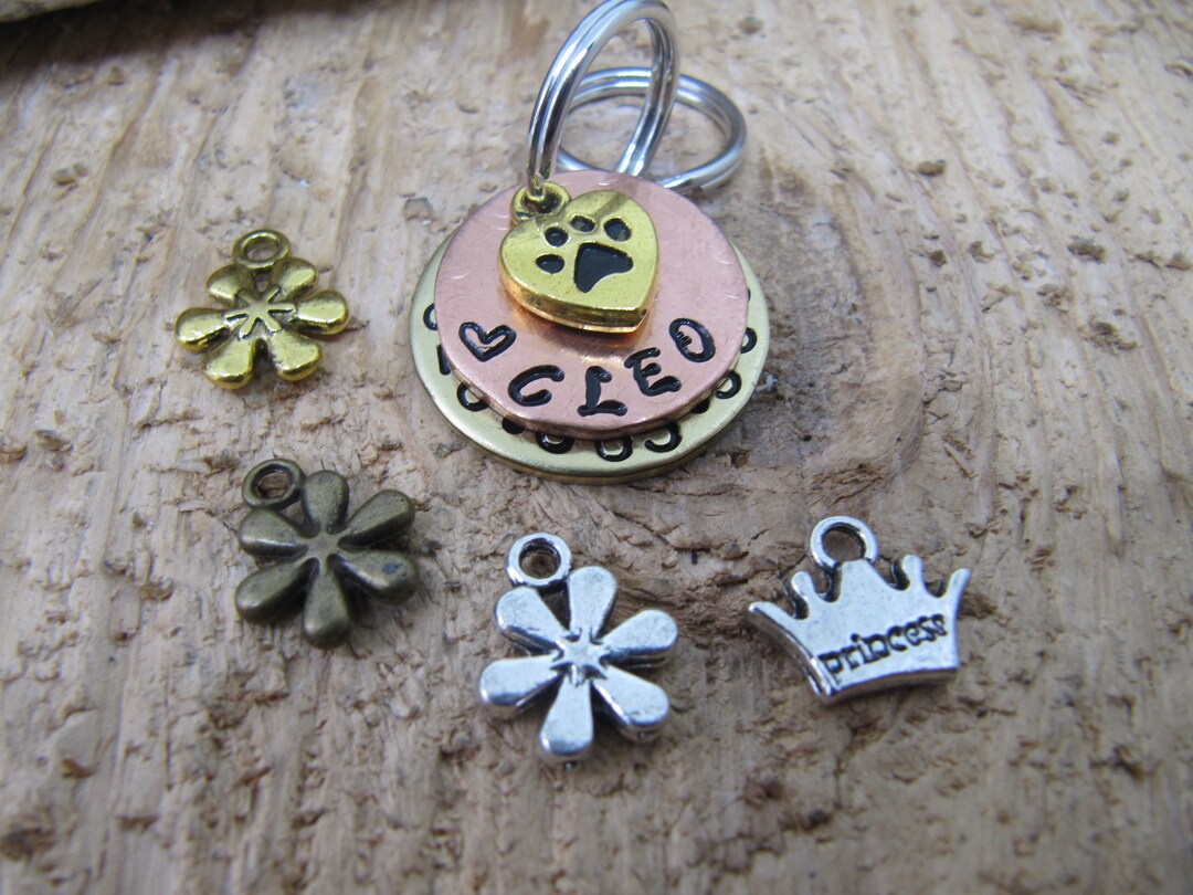 Puppy Name Tag, Kitten Tag, Pet ID Tag,dog Tag,custom Pet Id,pet Name ...