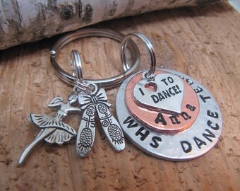 Personalized Dancer Keychains Dance Team Cheer Squad Gift - Etsy