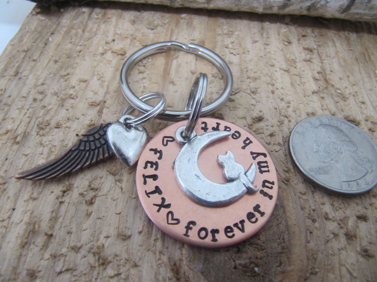 Pet Memorial Keychain Loss of Pet Death of Pet Cat - Etsy