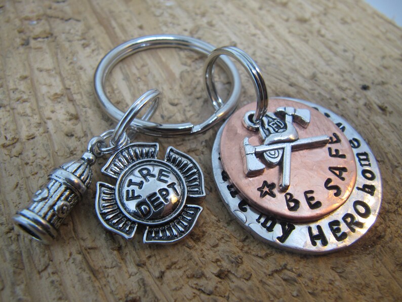Fire Fighter Key Chain Gift for Fireman Fire Fighter Be - Etsy