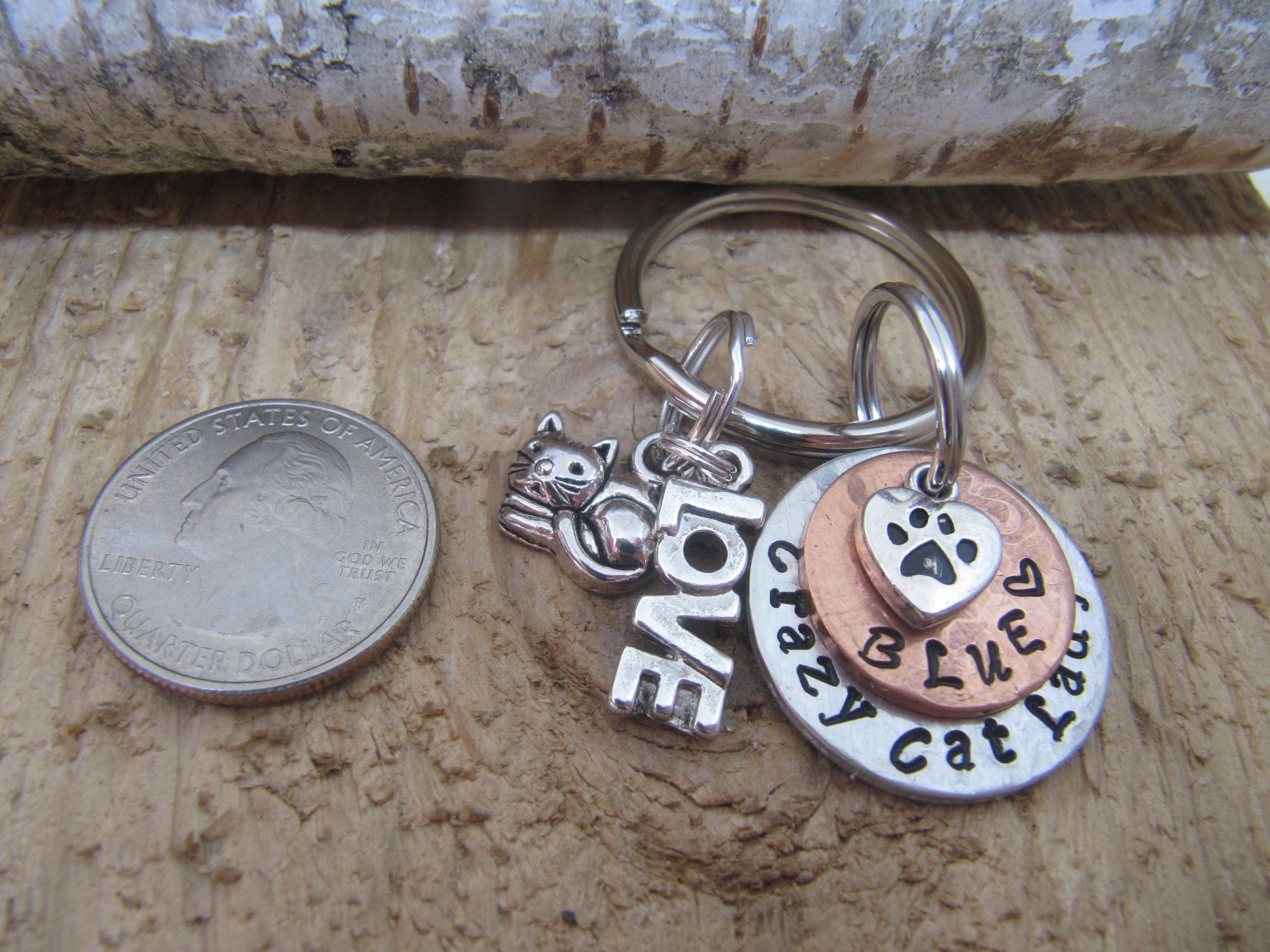 Crazy Cat Lady Keychain//cat Keychain//cat Lover Keychain//cat - Etsy