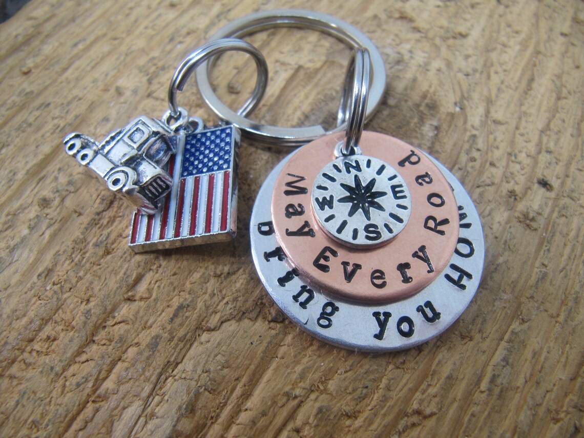 Semi-truck Keychain Semi Driver Key Chain Keychain for Semi - Etsy