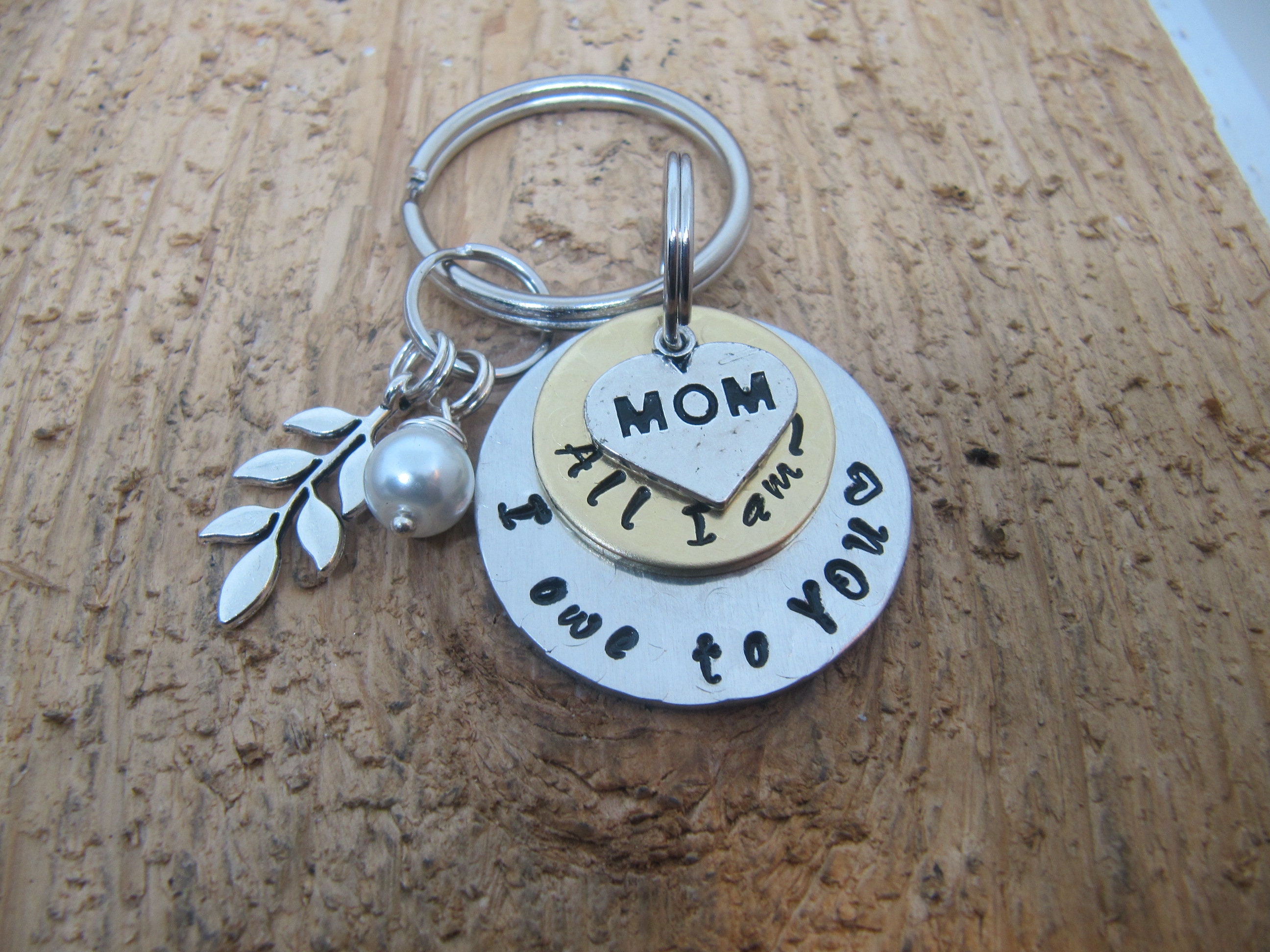 Mother Key Chain Mom Gift I Love Mom Gift for Mom. Mom Key | Etsy