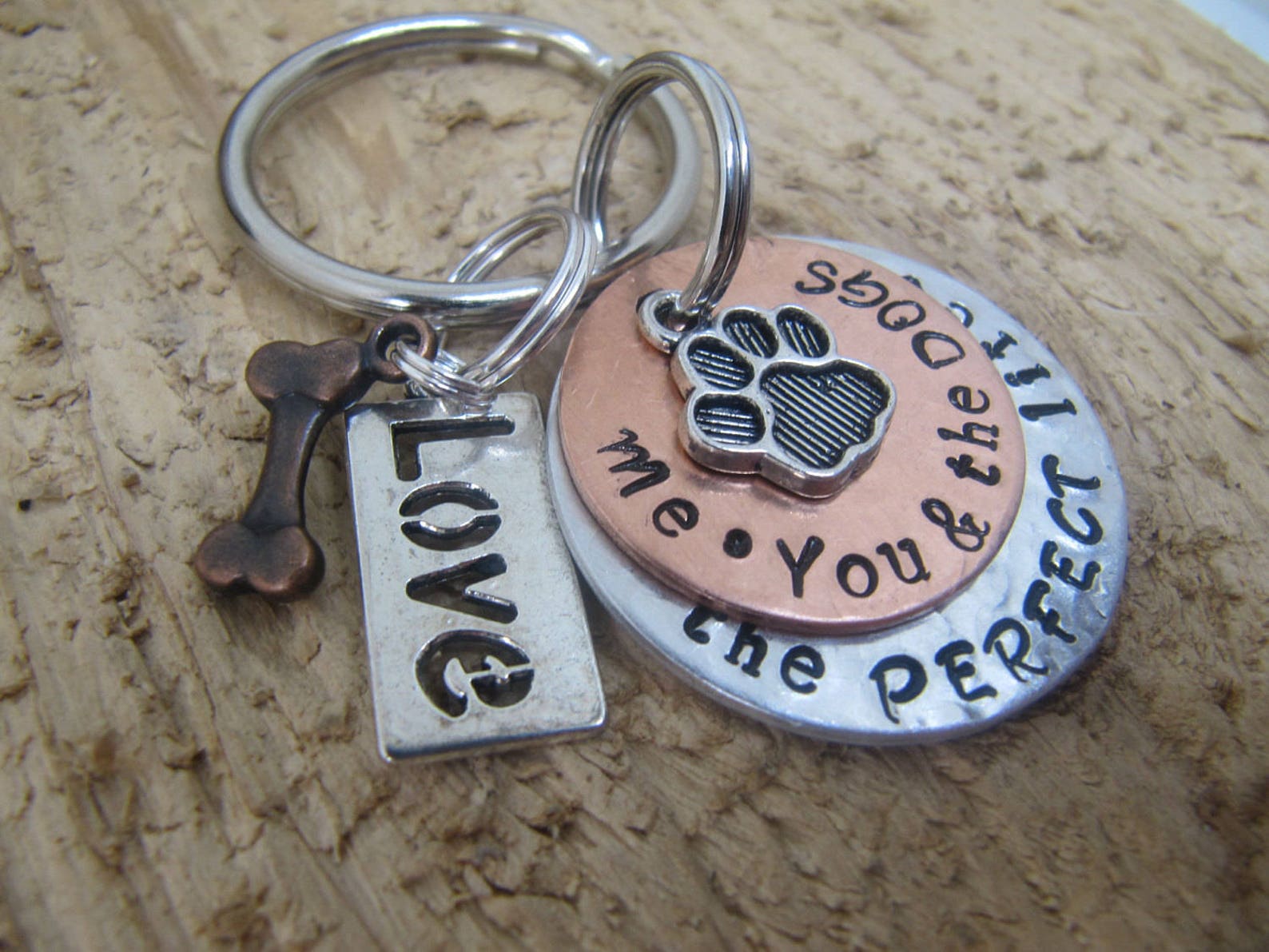 Dog Key Chain. Anniversary Gift Me You and the Dogs Dog - Etsy