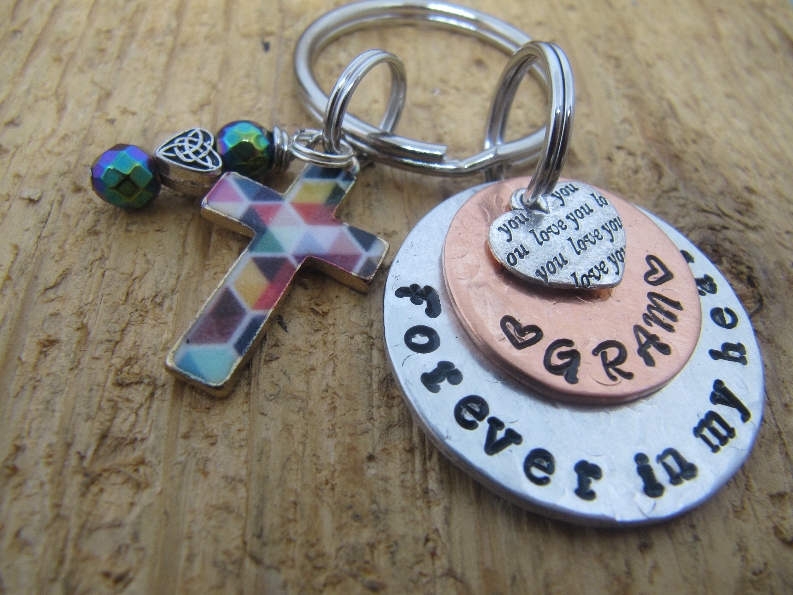 Grandma Memorial Mom memorial Memorial Key chain Loss of | Etsy