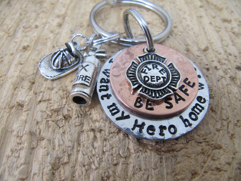 Fire Fighter key chain gift for fireman Fire Fighter Be | Etsy