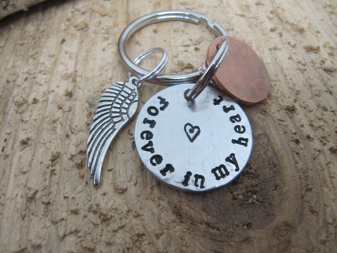 Pet Memorial Keychain//hand Stamped Pet Key Chain//dog - Etsy
