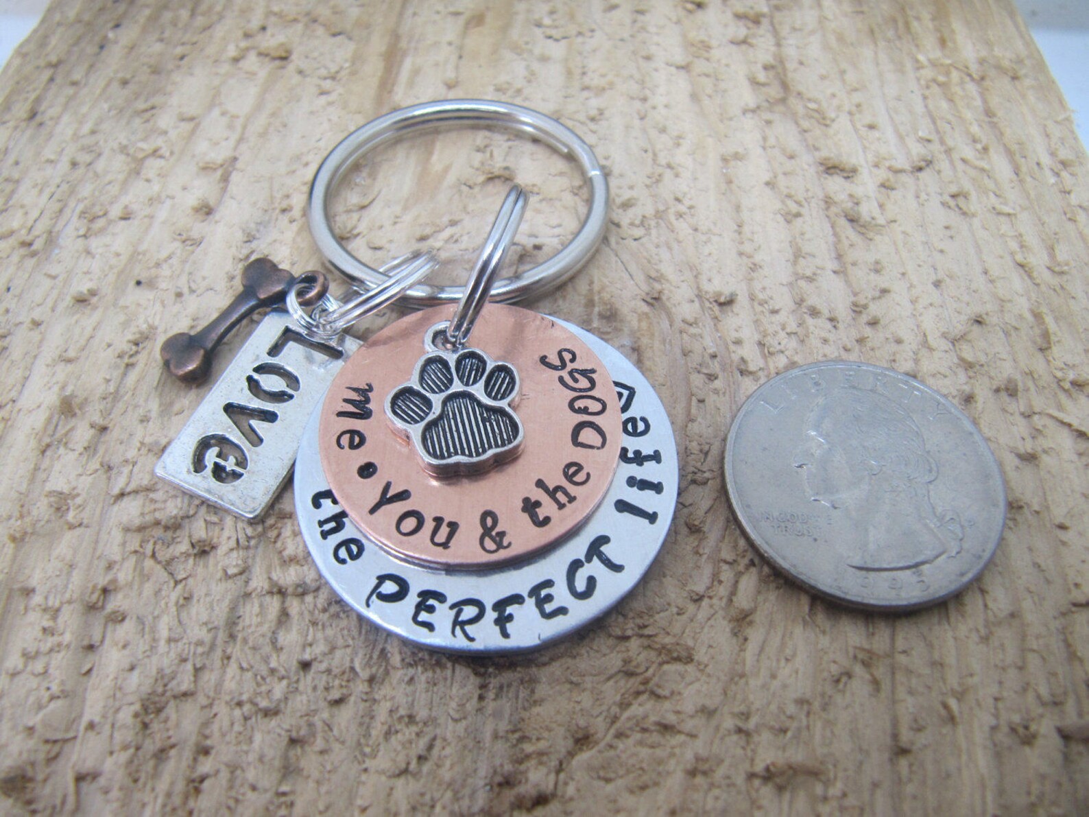 Dog Key Chain. Anniversary Gift Me You and the Dogs Dog - Etsy