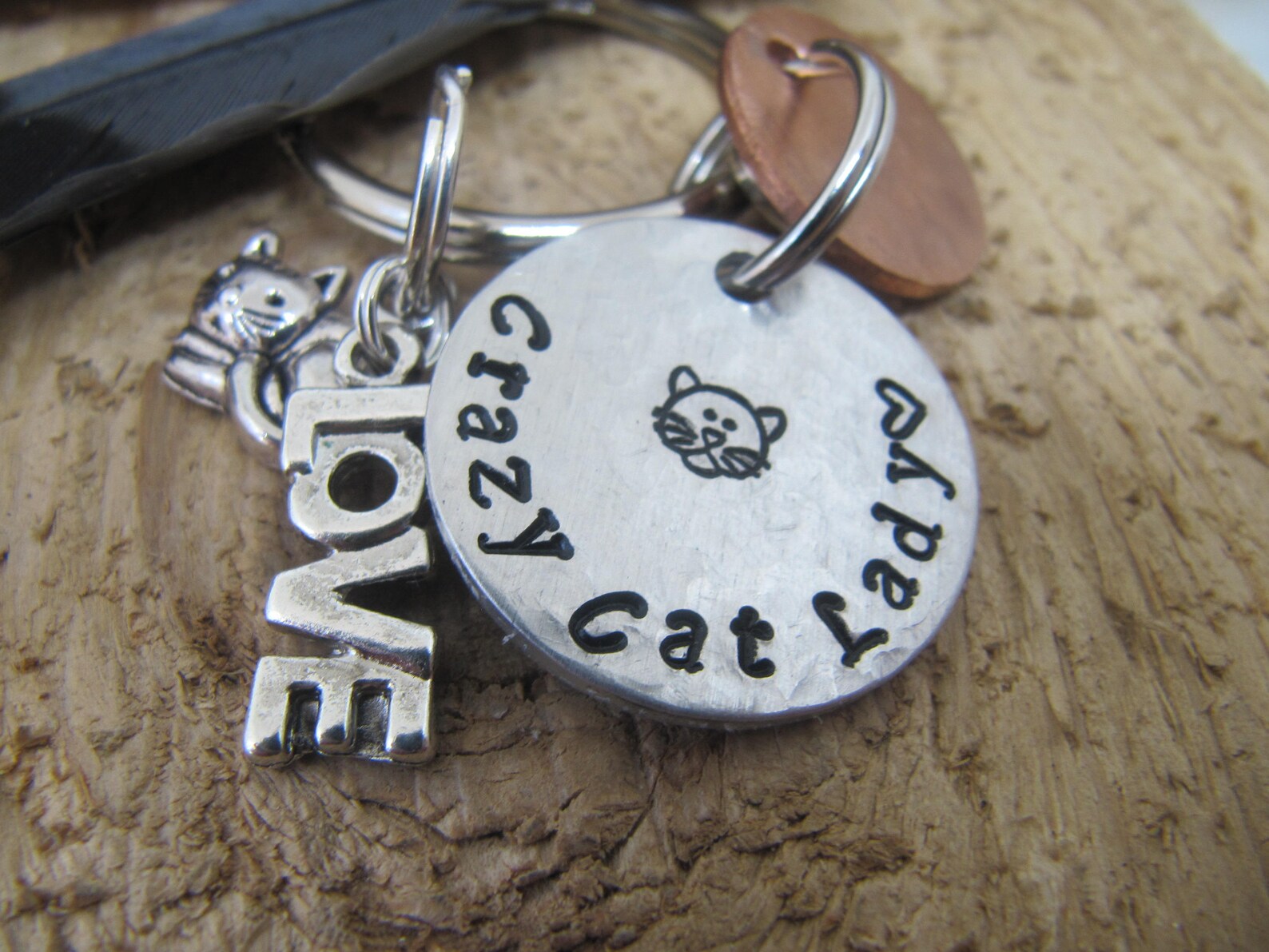 Crazy Cat Lady Keychain//cat Keychain//cat Lover Keychain//cat - Etsy