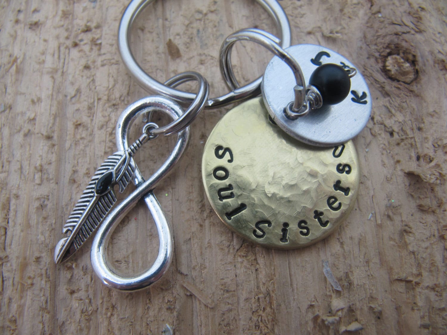 Soul Sisters Key Chain Hand Stamped Key Chain Soul Sisters - Etsy