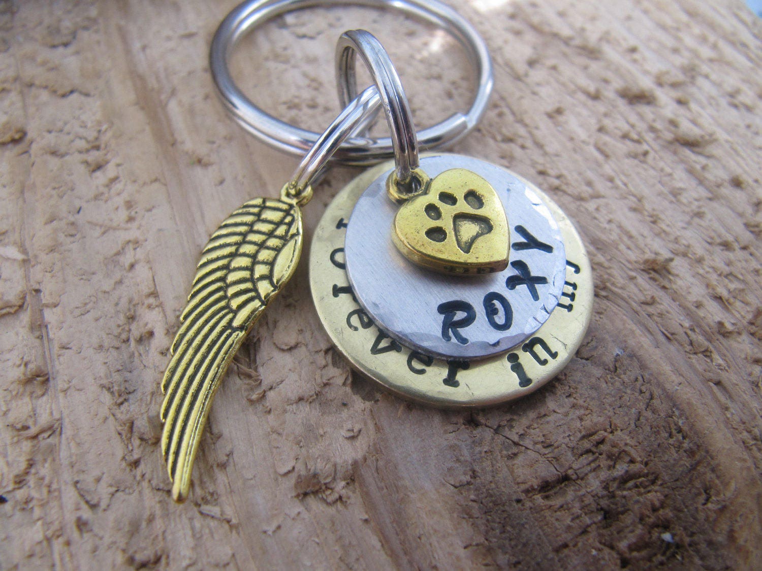 Pet Memorial Keychain Loss of Pet Death of Pet Memorial for - Etsy