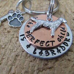 Labrador Key Chain Hand Stamped Key Chain Labrador Jewelry - Etsy