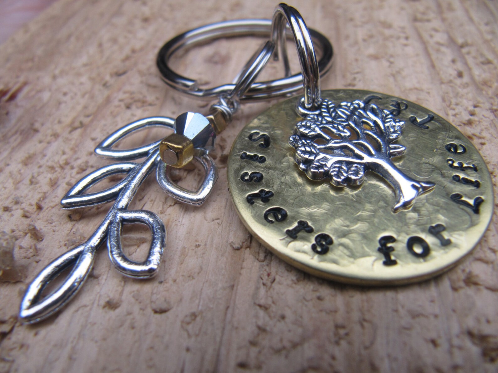 Sister Key Chain Gift for Sister Hand Stamped Key Chain | Etsy