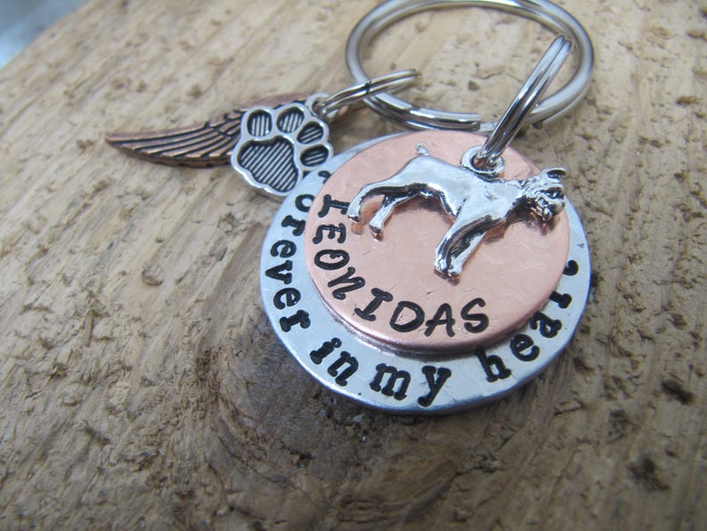 Pet memorial key chain Boxer dog memorial Boxer dog jewelry | Etsy