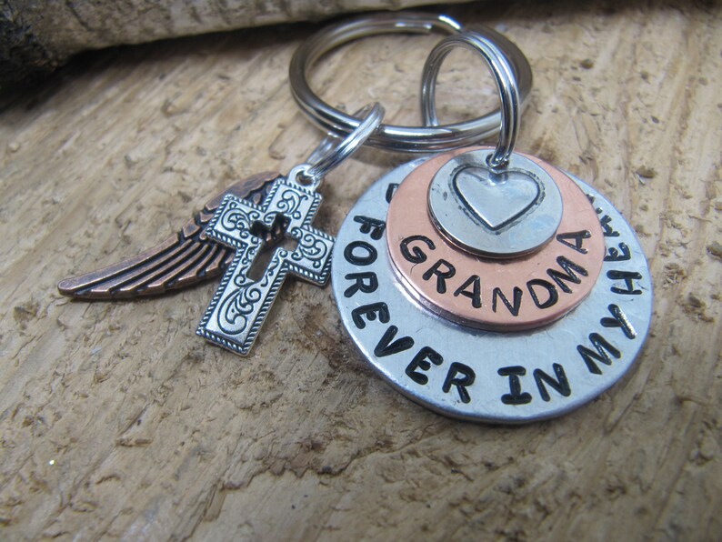 Grandma Memorial Memorial Key Chain Loss of Grandma Key - Etsy