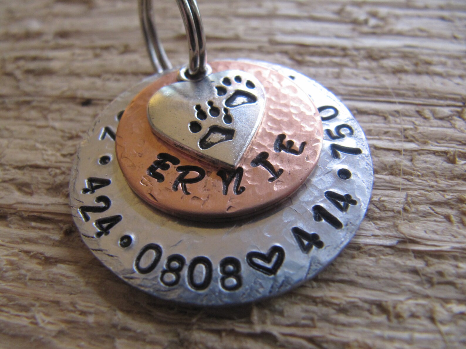 Pet ID tag//dog tag//Tag for large dog//Two phone number pet | Etsy