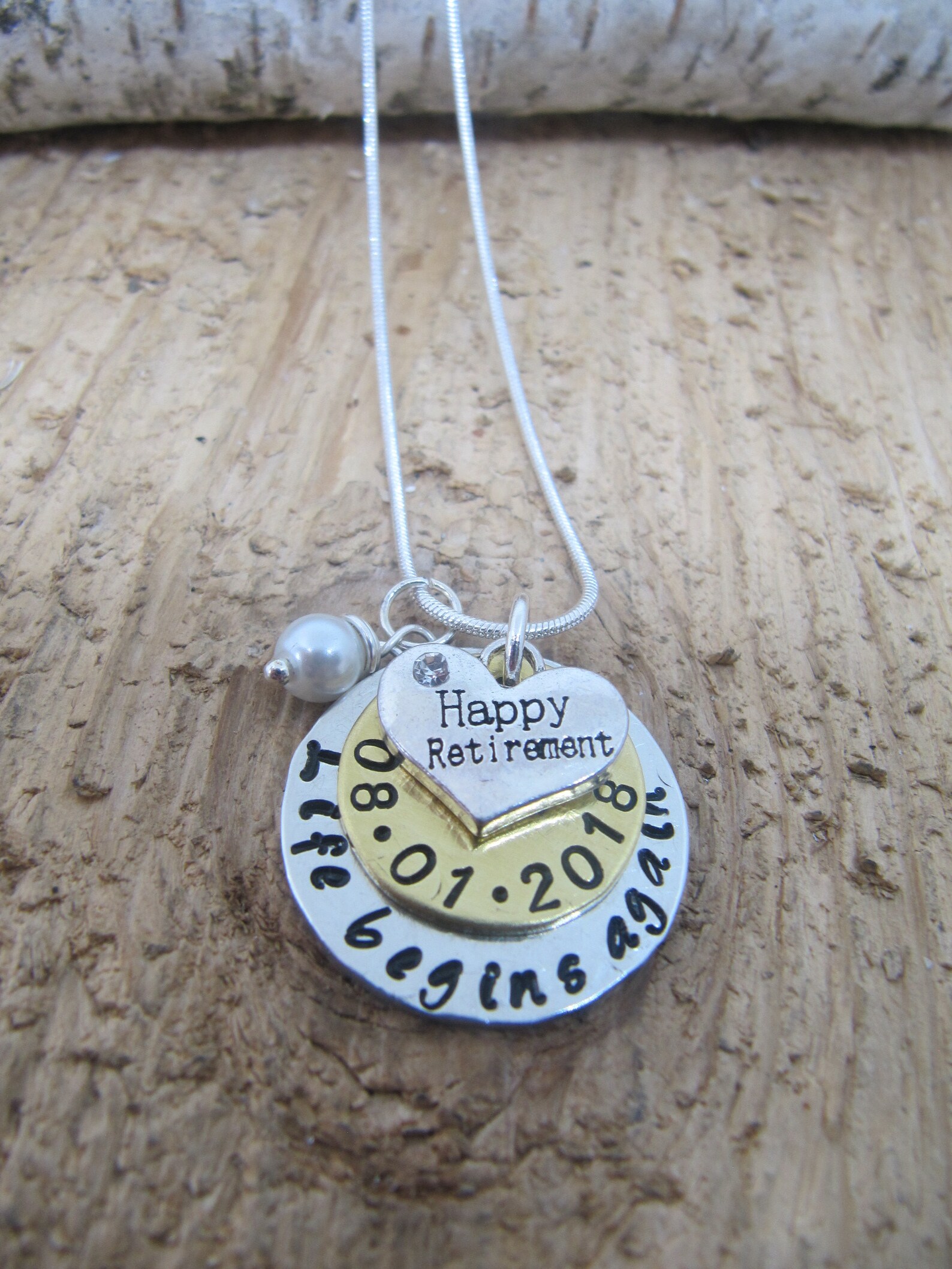 Retirement Jewelry Retirement Gift Gift for Retirement Hand - Etsy