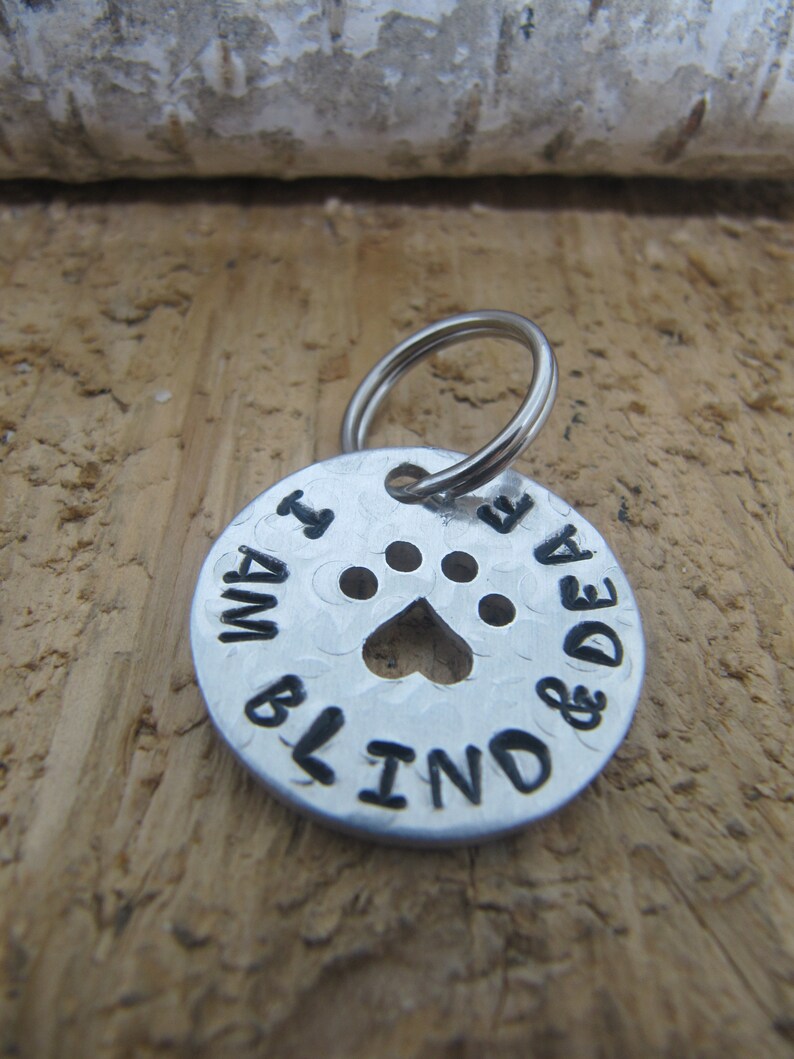 Deaf and Blind Tag Pet ID Tag Deaf and Blind Pet Tag I Am - Etsy