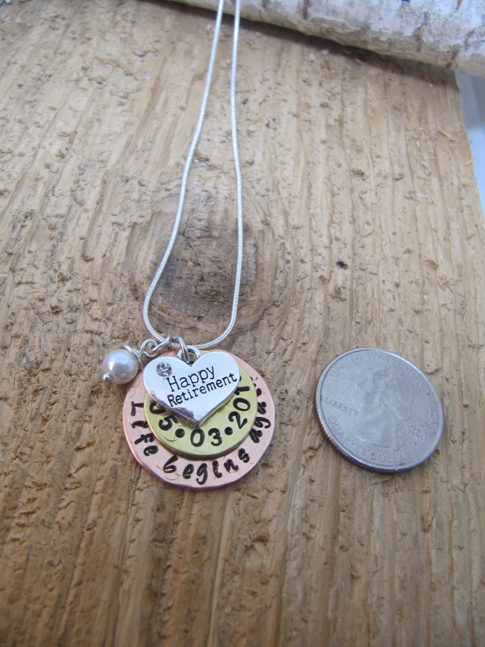 Retirement Jewelry Retirement Gift Gift for Retirement Hand - Etsy