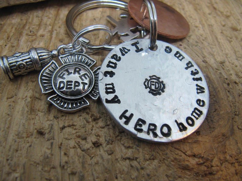 Fire Fighter Key Chain Gift for Fireman Fire Fighter Be - Etsy