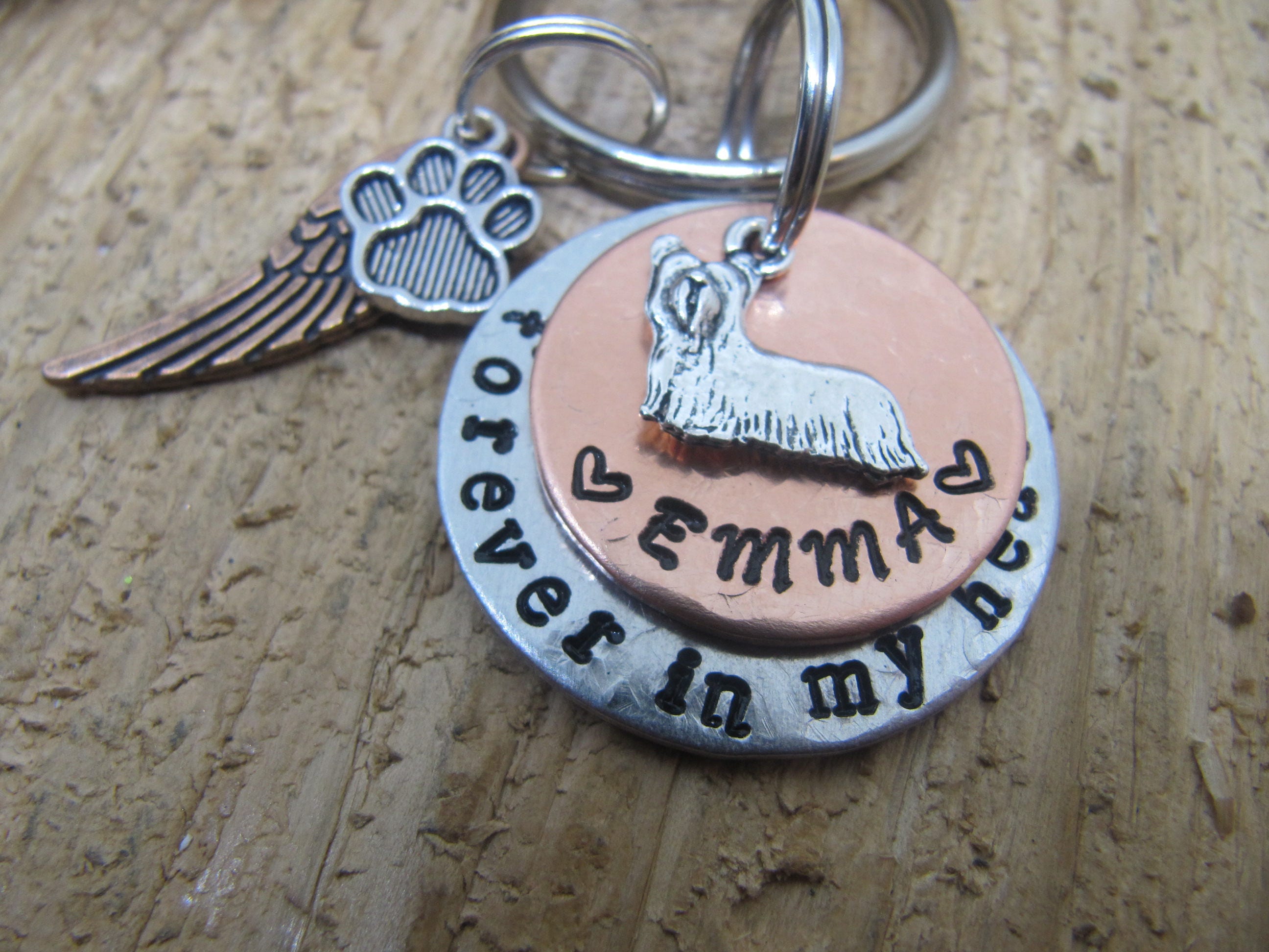 Pet Memorial Key Chain Yorkie Memorial Yorkie Dog Jewelry - Etsy