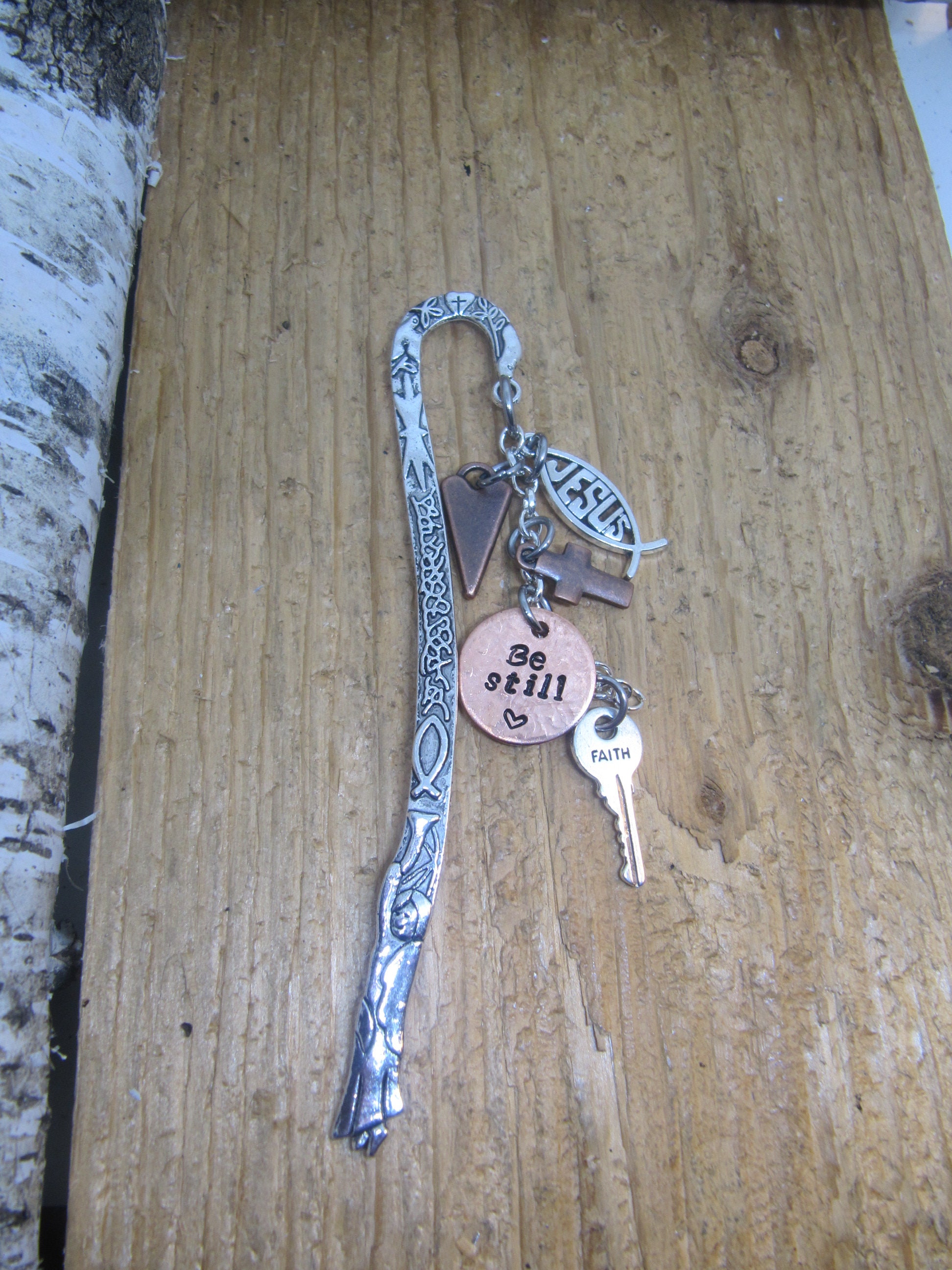 Jesus Bookmark Handstamped Bookmark Bible Bookmark Be Still | Etsy