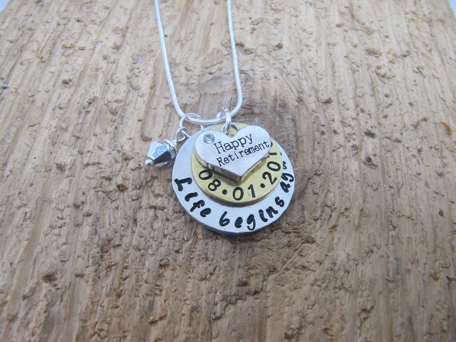 Retirement Jewelry Retirement Gift Gift for Retirement Hand - Etsy