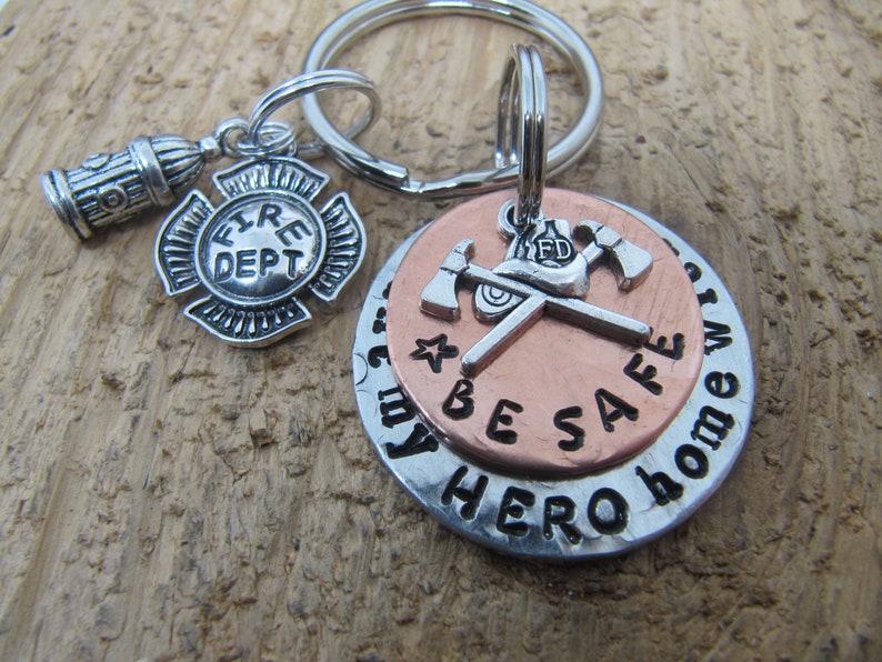Fire Fighter Key Chain Gift for Fireman Fire Fighter Be - Etsy