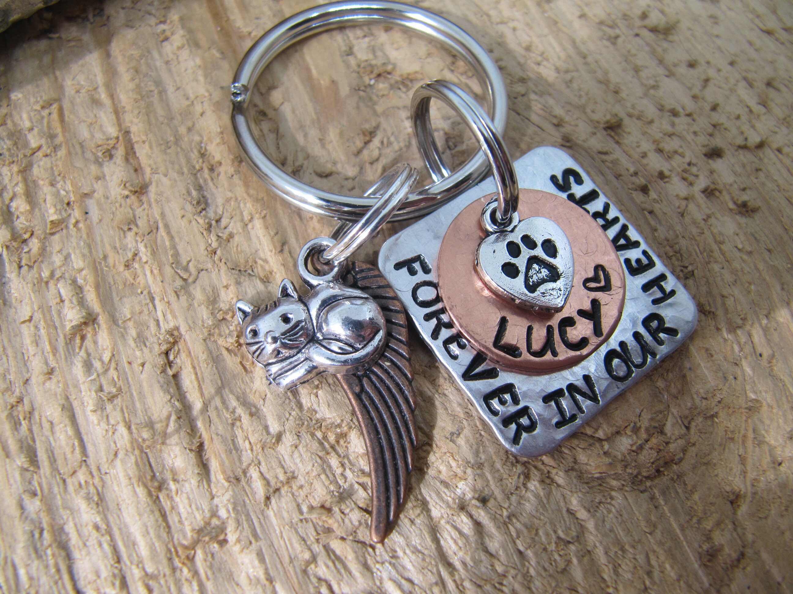 Pet Memorial Key Chain CAT Memorial Loss of Pet Memorial | Etsy