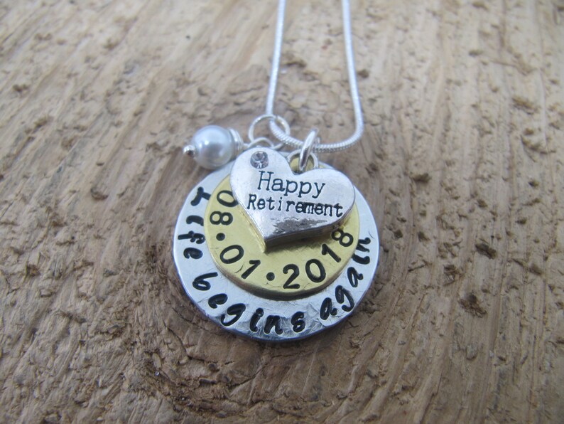 Retirement Jewelry Retirement Gift Gift for Retirement Hand - Etsy