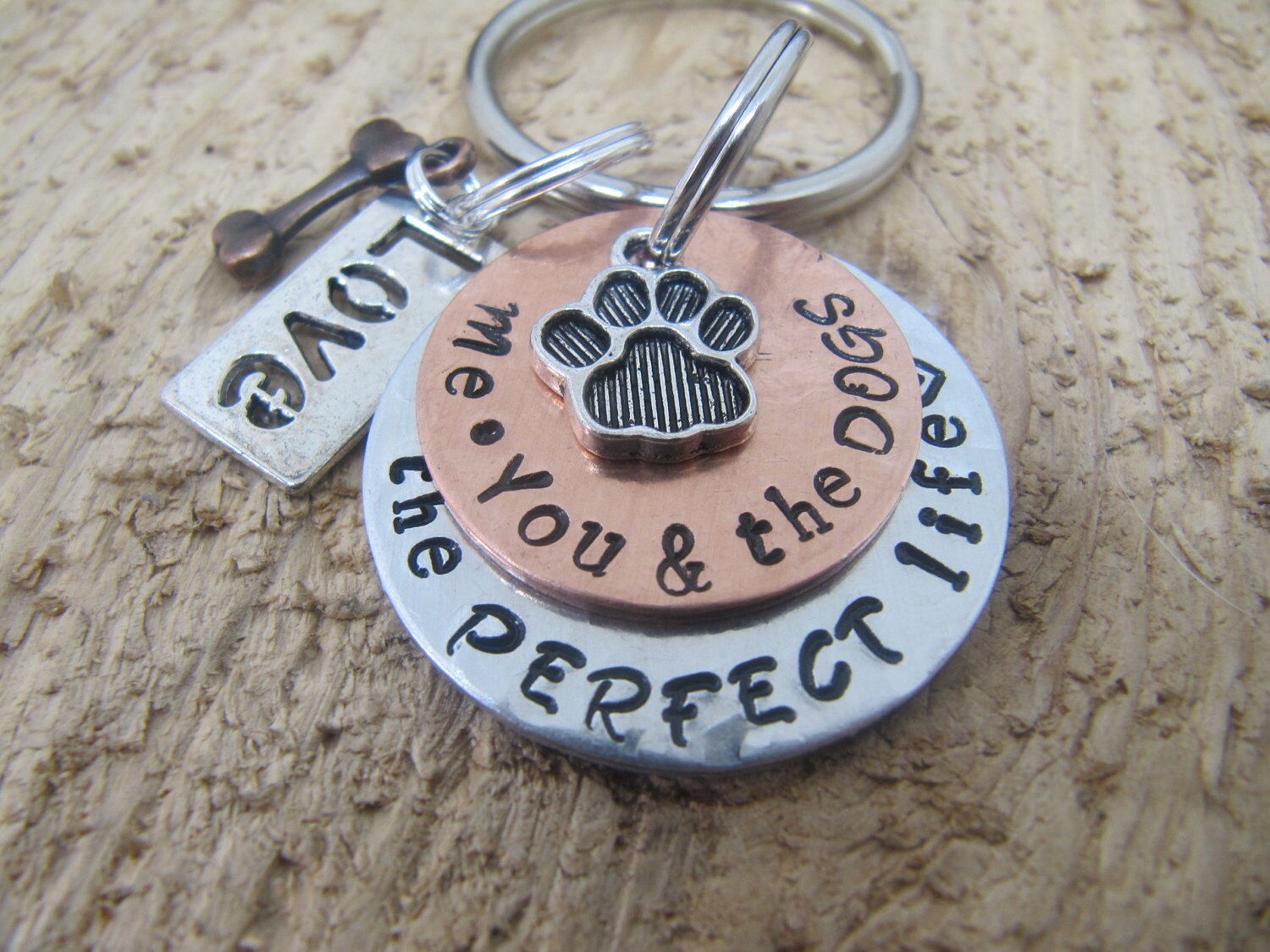 Dog Key Chain. Anniversary Gift Me You and the Dogs Dog - Etsy