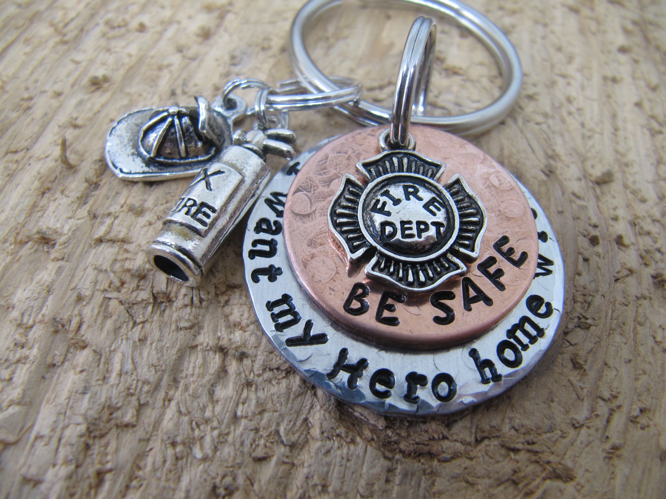 Fire Fighter key chain gift for fireman Fire Fighter Be | Etsy